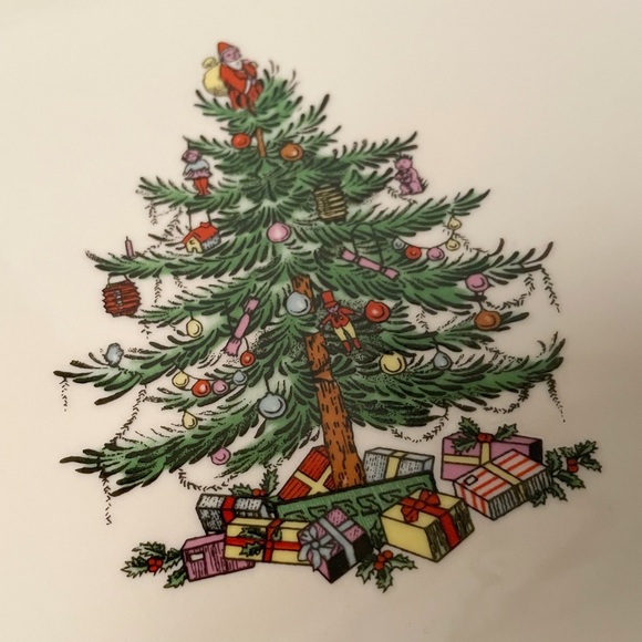 Spode | Holiday | 2 Inch Christmas Tree Spode Peppermint Dessert Tray ...
